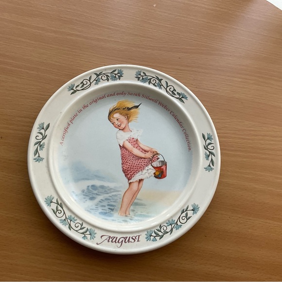 Art | Vintage Sarah Stilwell Weber Collection Plate August 1984 | Poshmark
